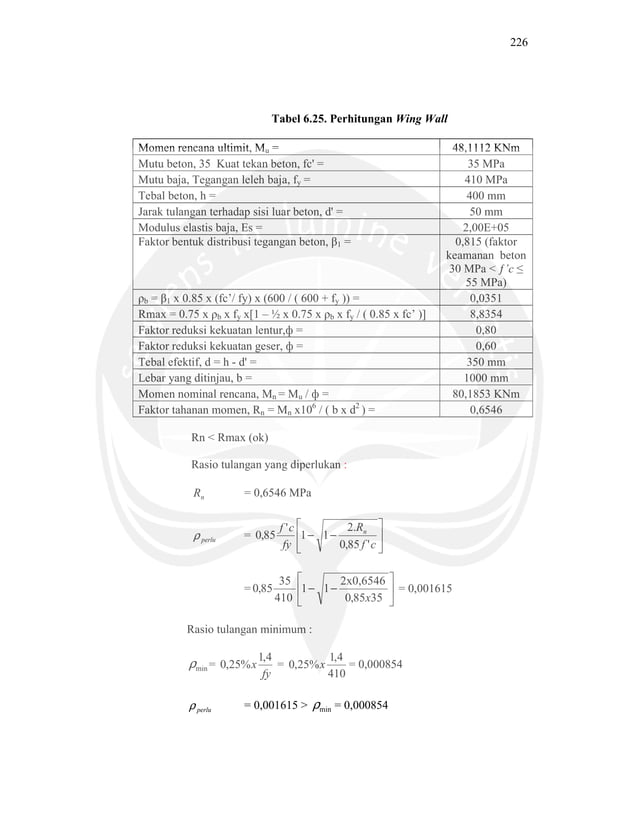 Contoh wingwall | PDF