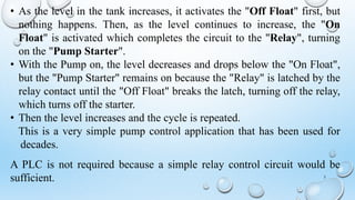 Contol of water pump using plc | PPTX