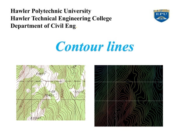 Contour line Practical Report survey | PPT