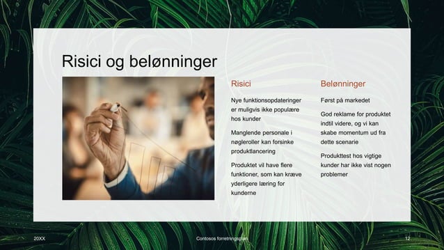 Contosos forretningsplan - Template for creating business plans | PPT