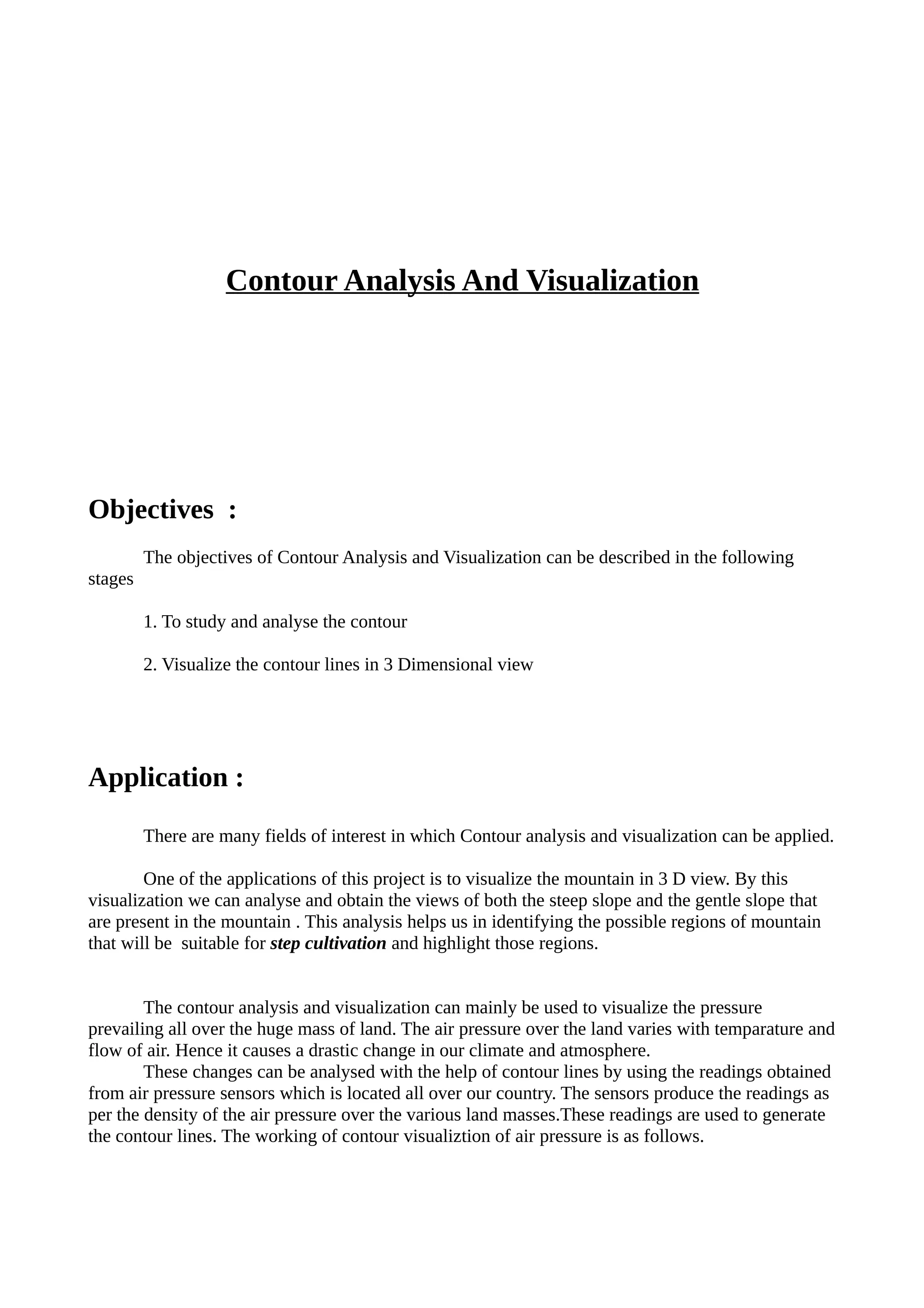contour analysis and visulaization documetation -1 | PDF