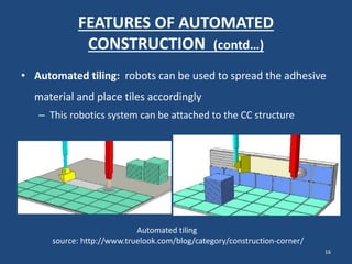 Contour crafting and construction automation | PPTX