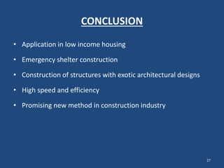 Contour crafting and construction automation | PPTX