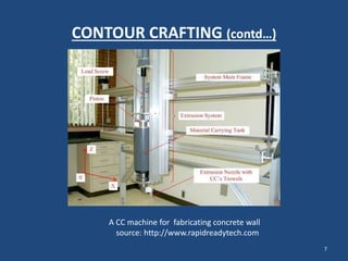 Contour crafting and construction automation | PPTX