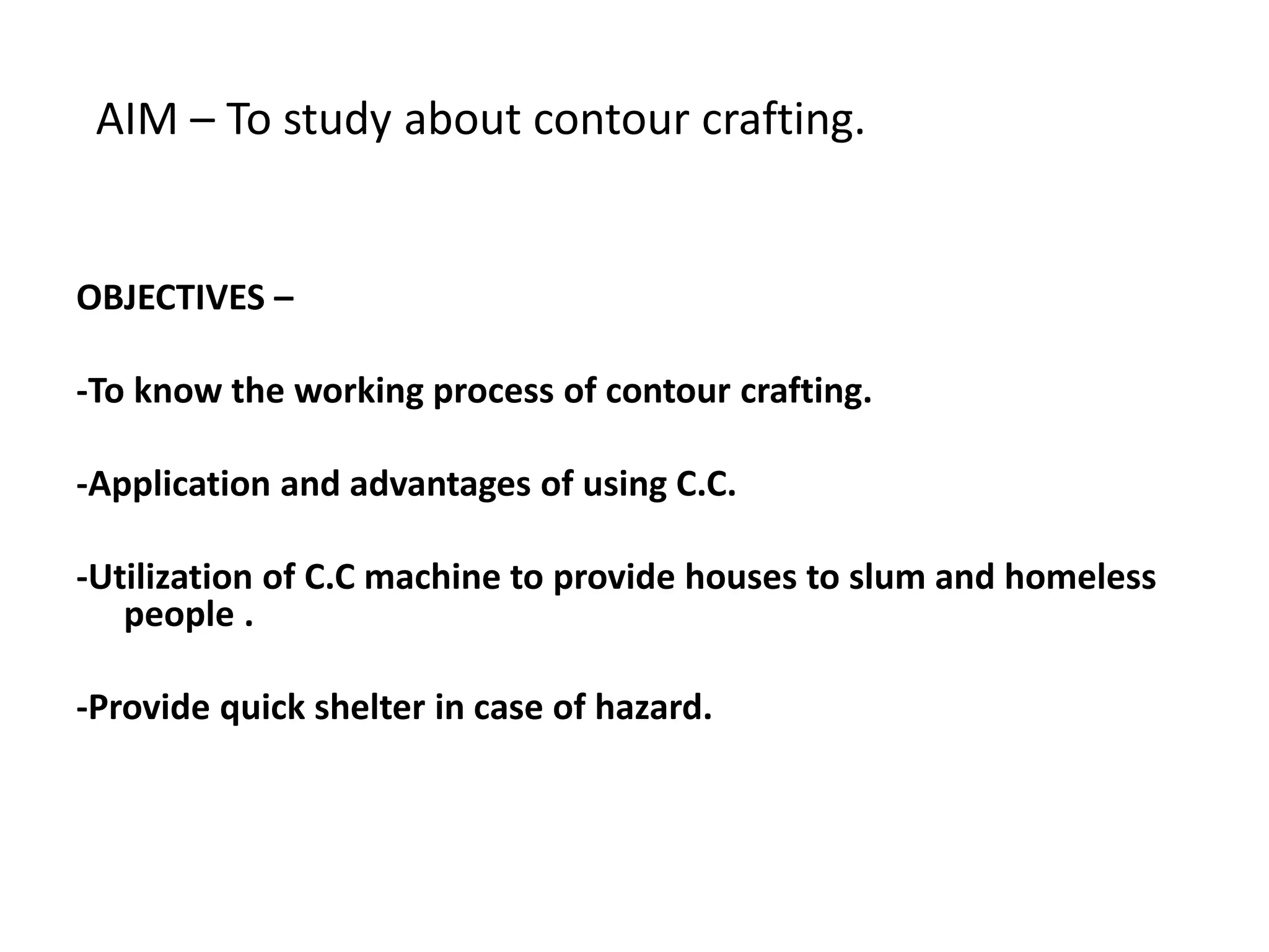 Contour crafting | PPTX