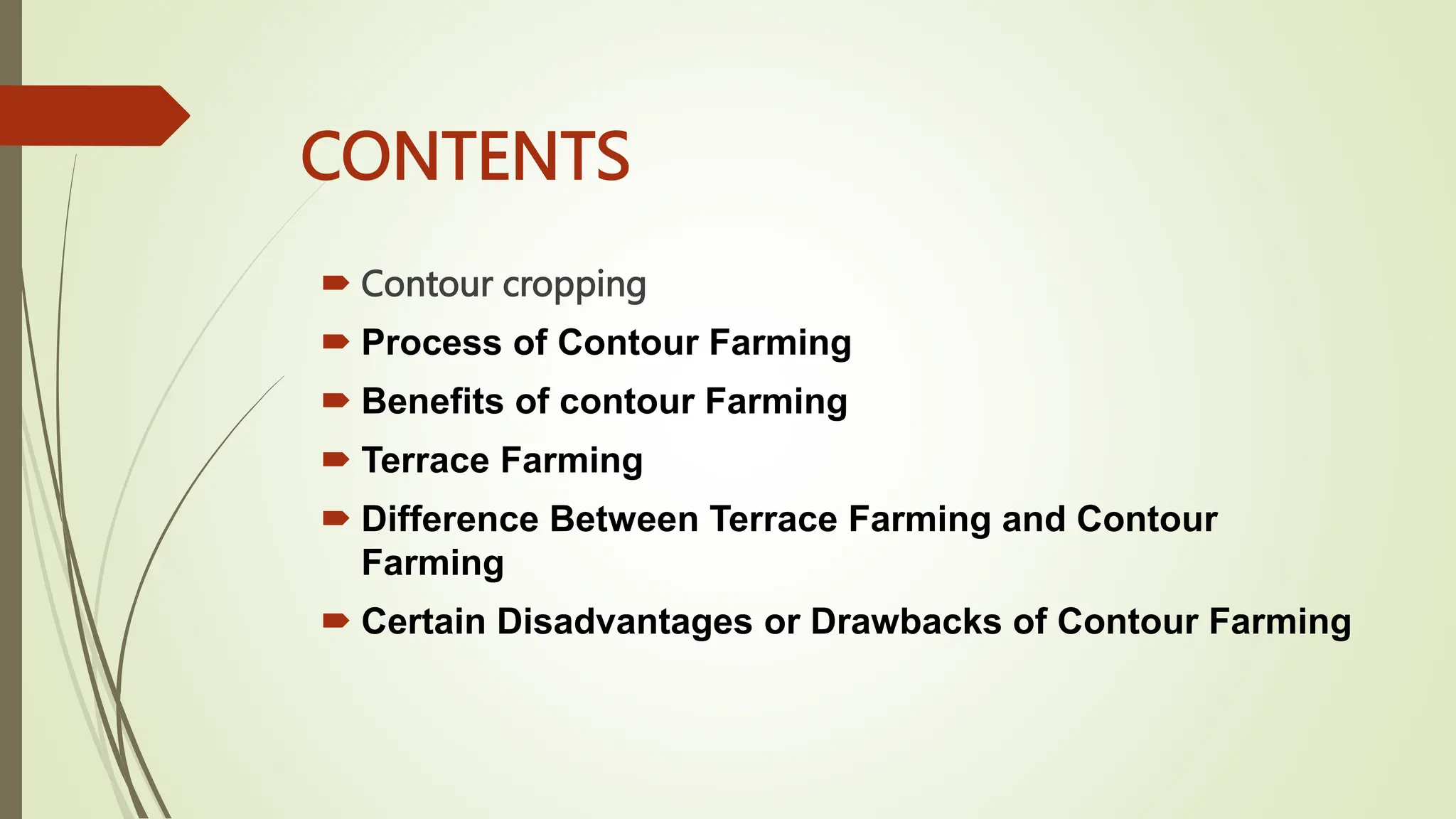 CONTOUR CROPPING AND TERRACES PPT agriculture | PPTX