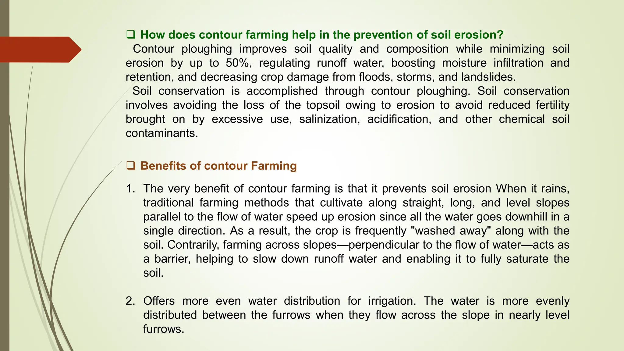 CONTOUR CROPPING AND TERRACES PPT agriculture | PPTX