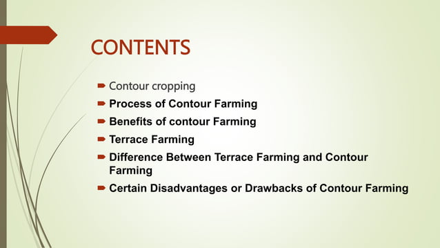 CONTOUR CROPPING AND TERRACES PPT agriculture | PPTX
