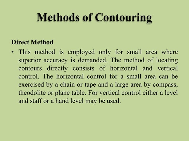contouring Surveying of Civil Engineering.pptx | Maps & Navigation
