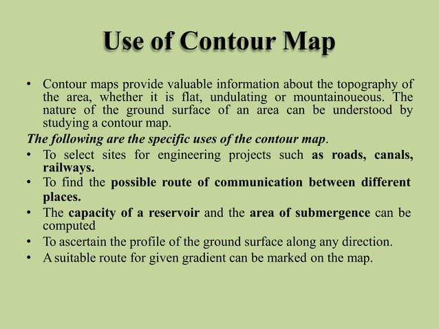 contouring Surveying of Civil Engineering.pptx | Maps & Navigation
