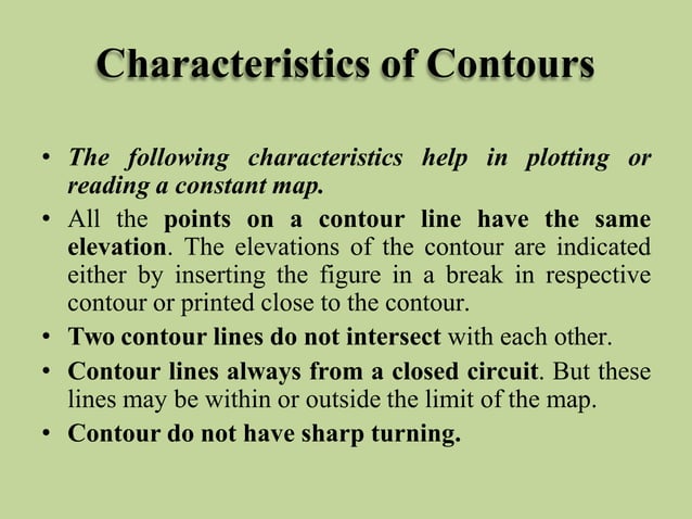 contouring Surveying of Civil Engineering.pptx | Maps & Navigation