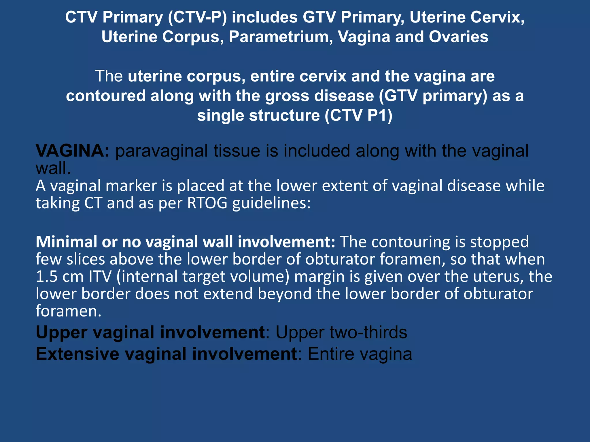 Contouring guidelines Cervix IMRT | PPTX