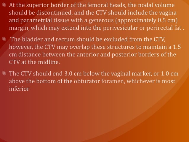 Contouring guidelines of carcinoma cervix | PPT