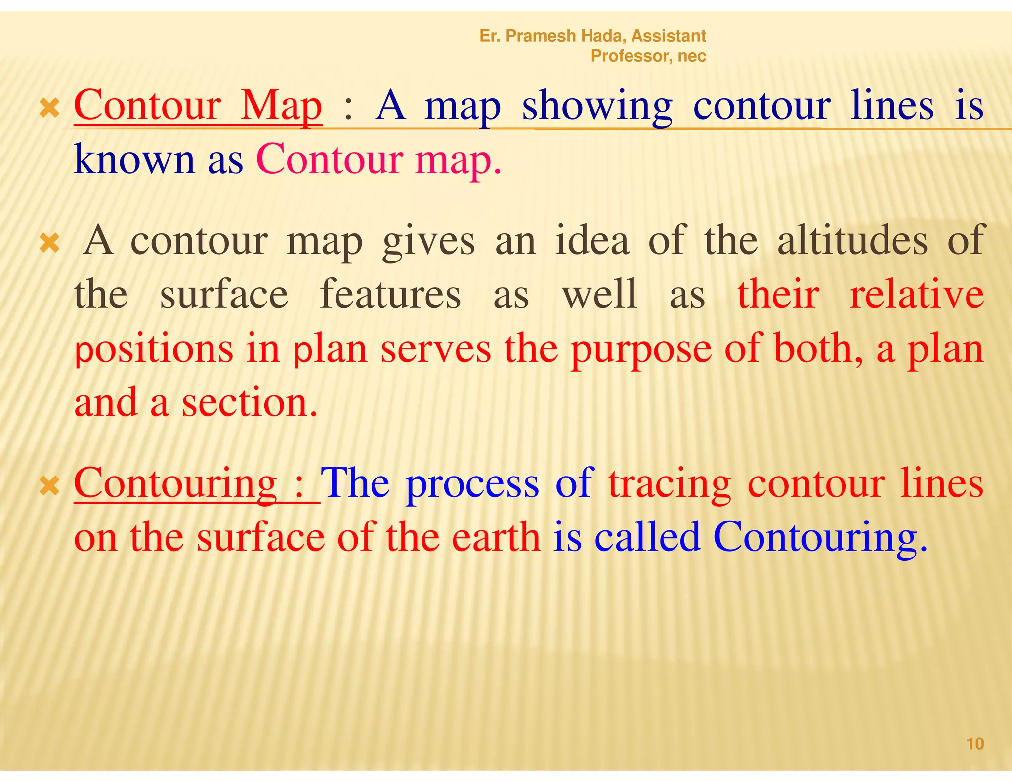 Contouring - Surveying...for civil Engineering and Architecture.. | PDF