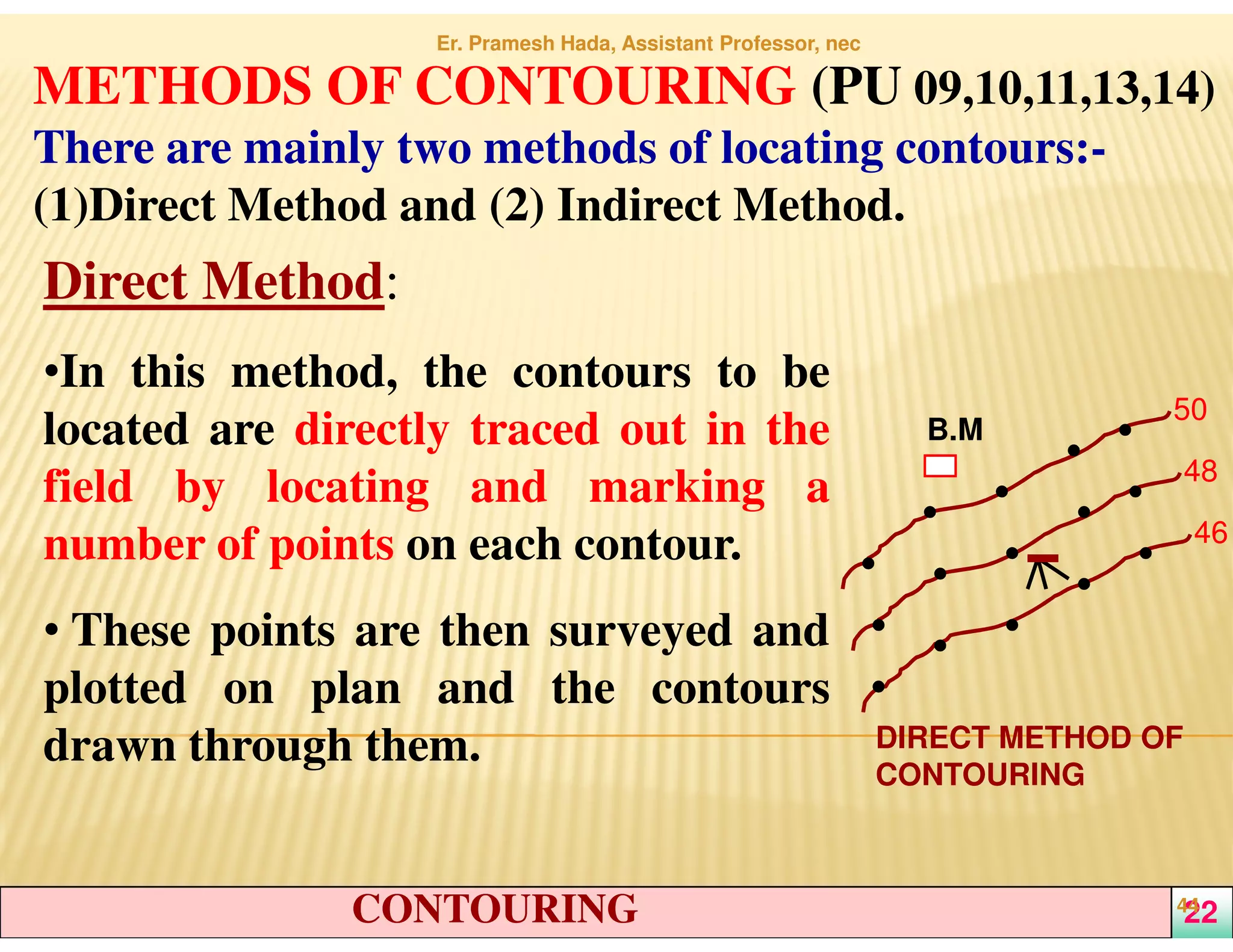 Contouring - Surveying...for civil Engineering and Architecture.. | PDF