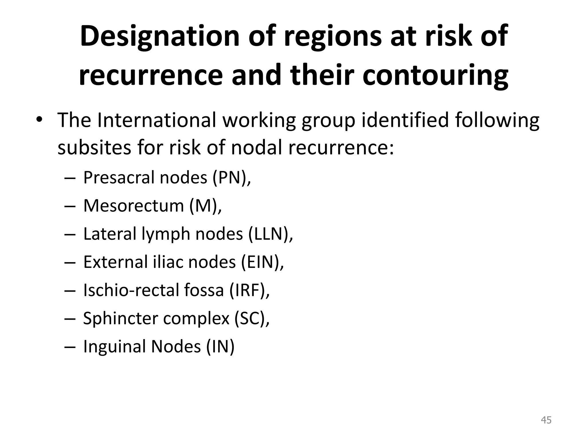 Contouring rectal cancers | PDF