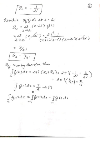 Contour integration in Complex Analysis Type II | PDF