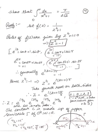 Contour integration in Complex Analysis Type II | PDF