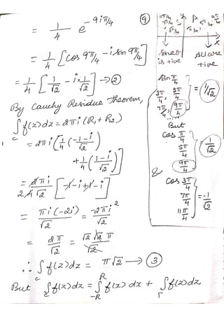 Contour integration in Complex Analysis Type II | PDF