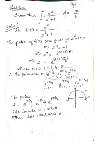 Contour integration type II | PDF