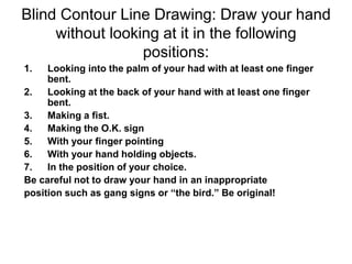 Contour line drawing | PPT