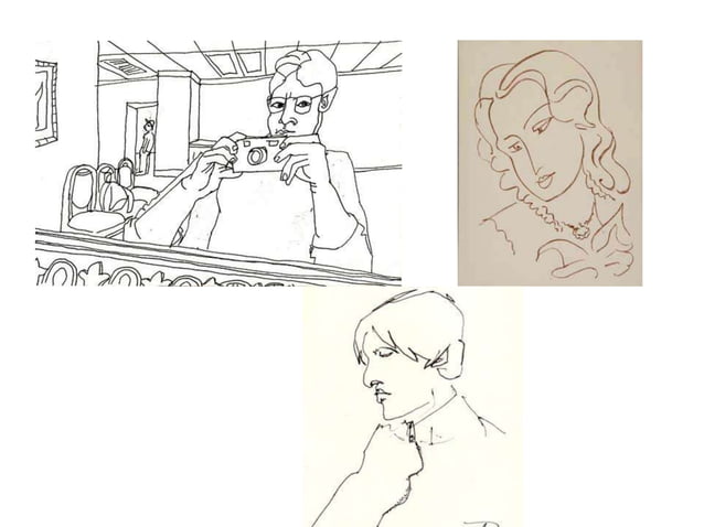 Contour line drawing | PPT | Drawing and Sketching | Arts and Crafts