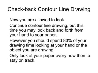 Contour line drawing | PPT