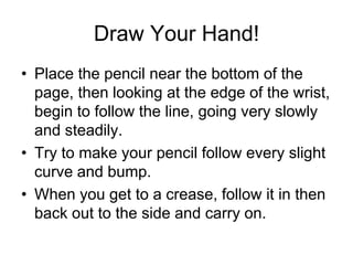 Contour line drawing | PPT