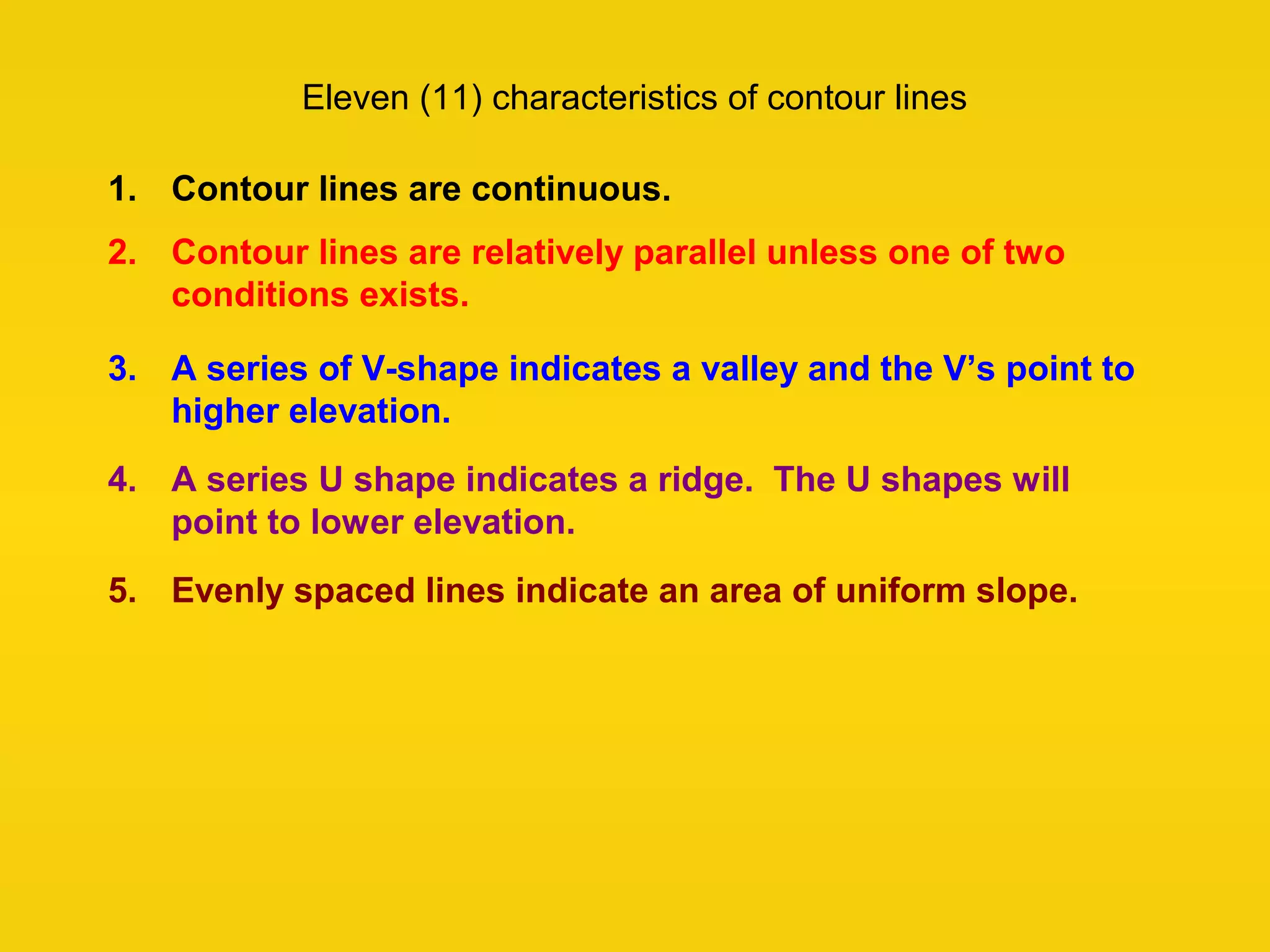 Contour lines by sk | PPT