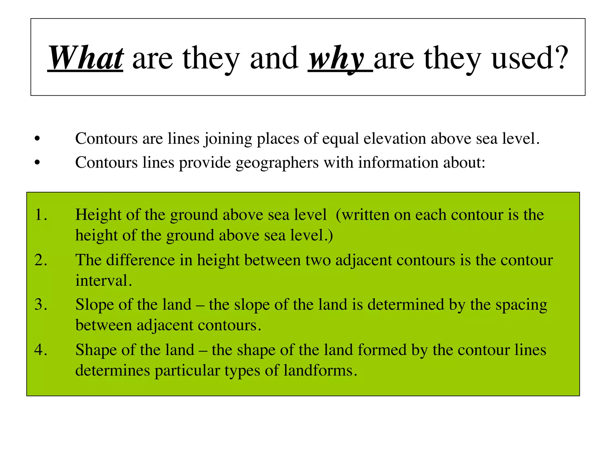 Contour Lines | PDF