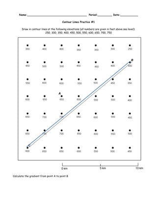 Contour Lines Practice | DOC