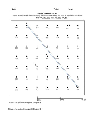 Contour Lines Practice | DOC