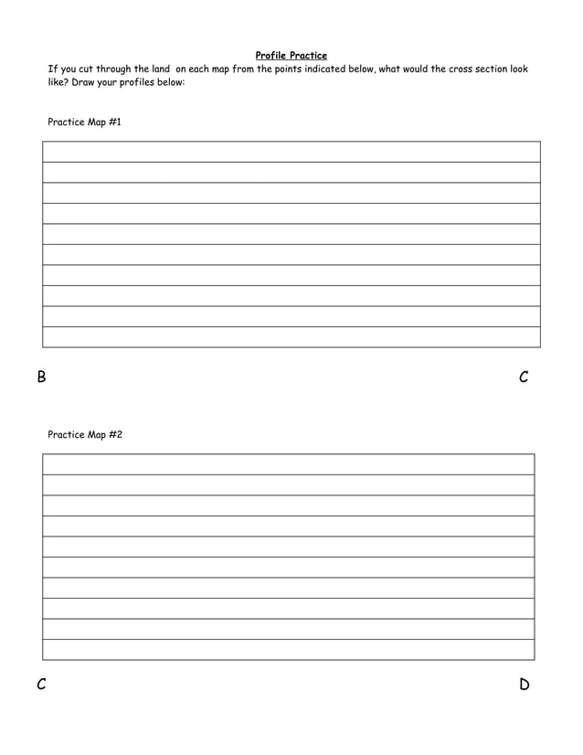 Contour Lines Practice | DOC | Drawing and Sketching | Arts and Crafts