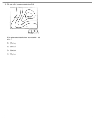 Contour map hw problems | PDF