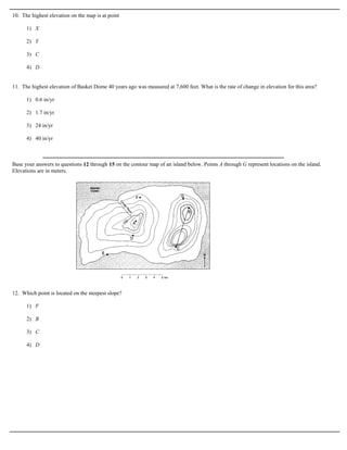 Contour map hw problems | PDF