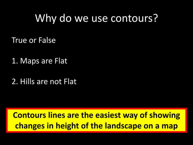 Contours on OS Maps | PPT | Geography | Science