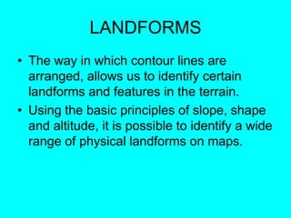 Contours and landforms.pdf to see if we are | PDF