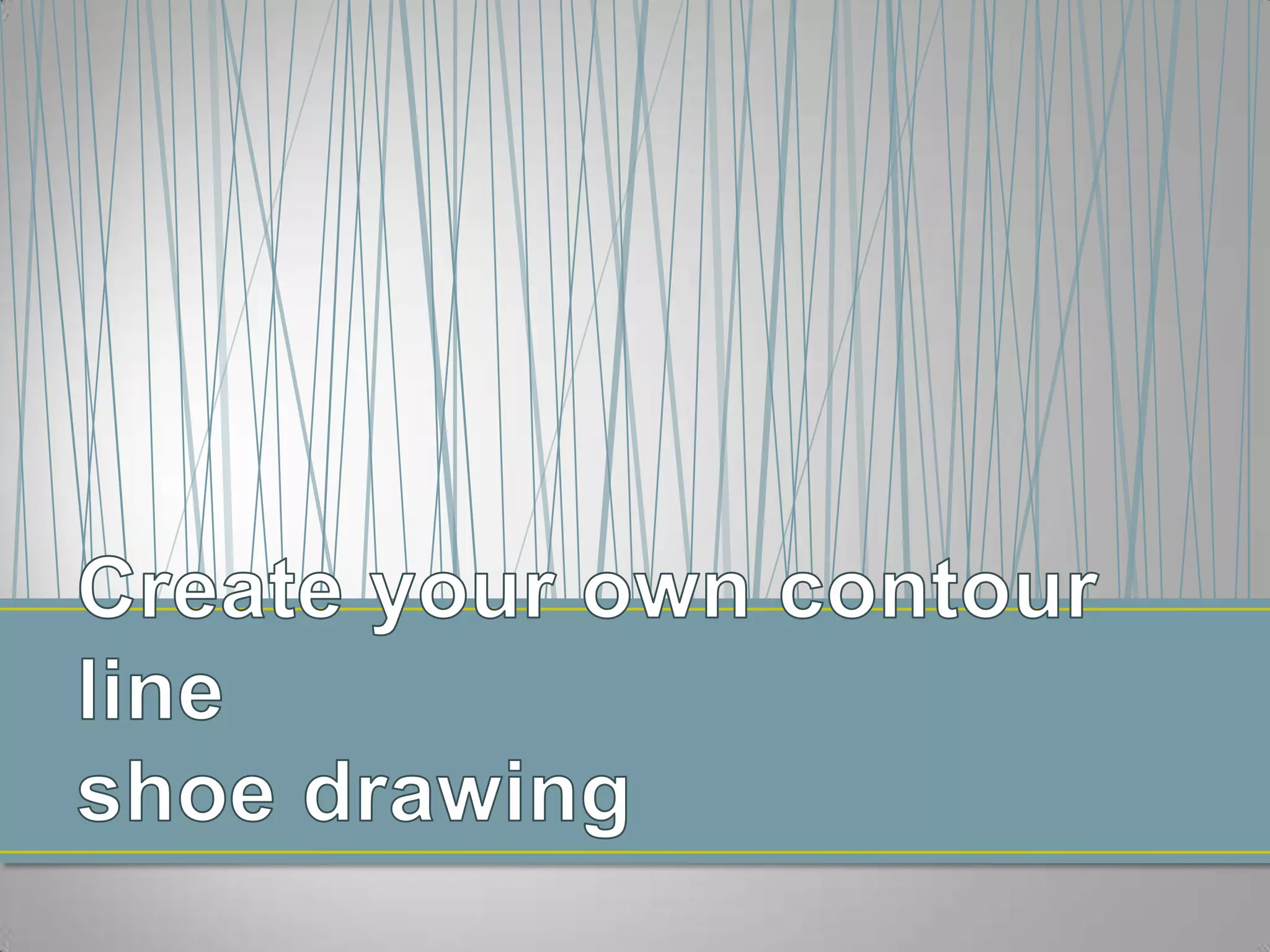 Contour shoe drawing | PPTX