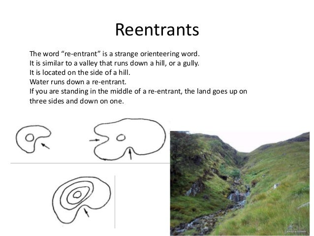 Contours in orienteering maps