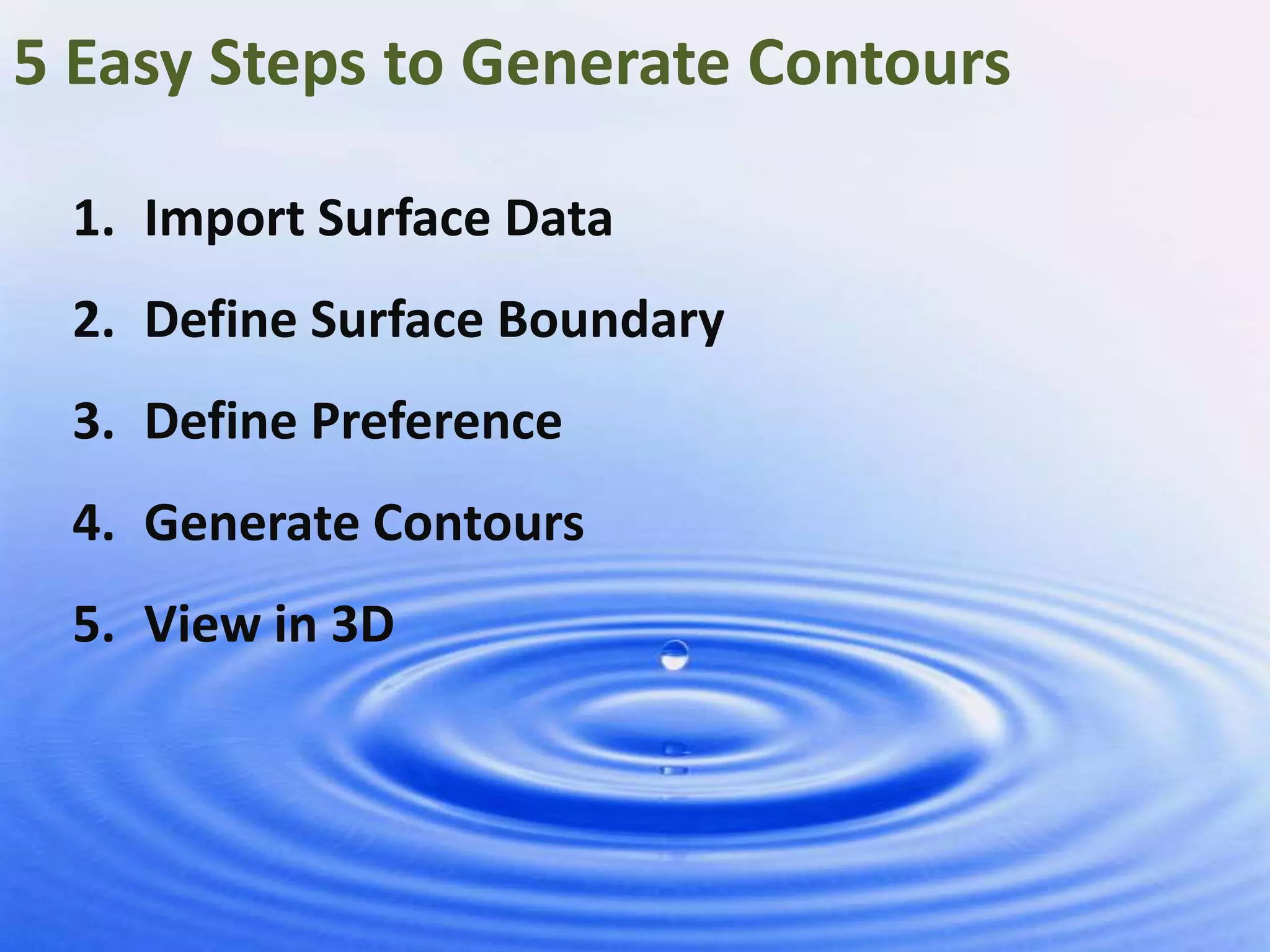 Esurveying Contour software | PPT
