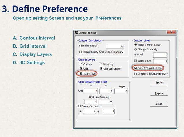 Esurveying Contour software | PPT