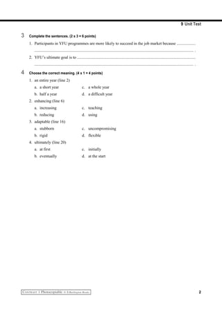 BACH READING - UNIT 9 | DOC