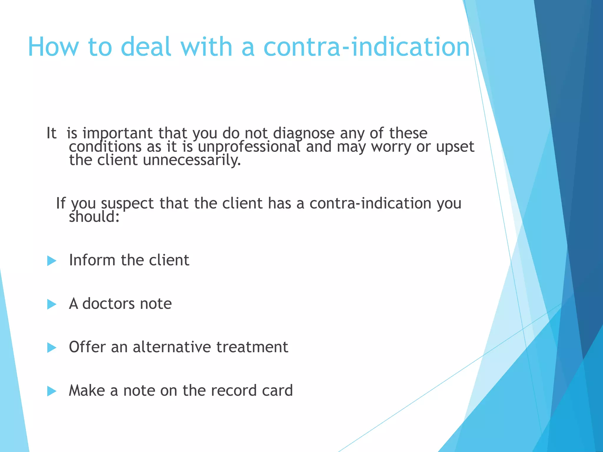 Contra indications | PPTX