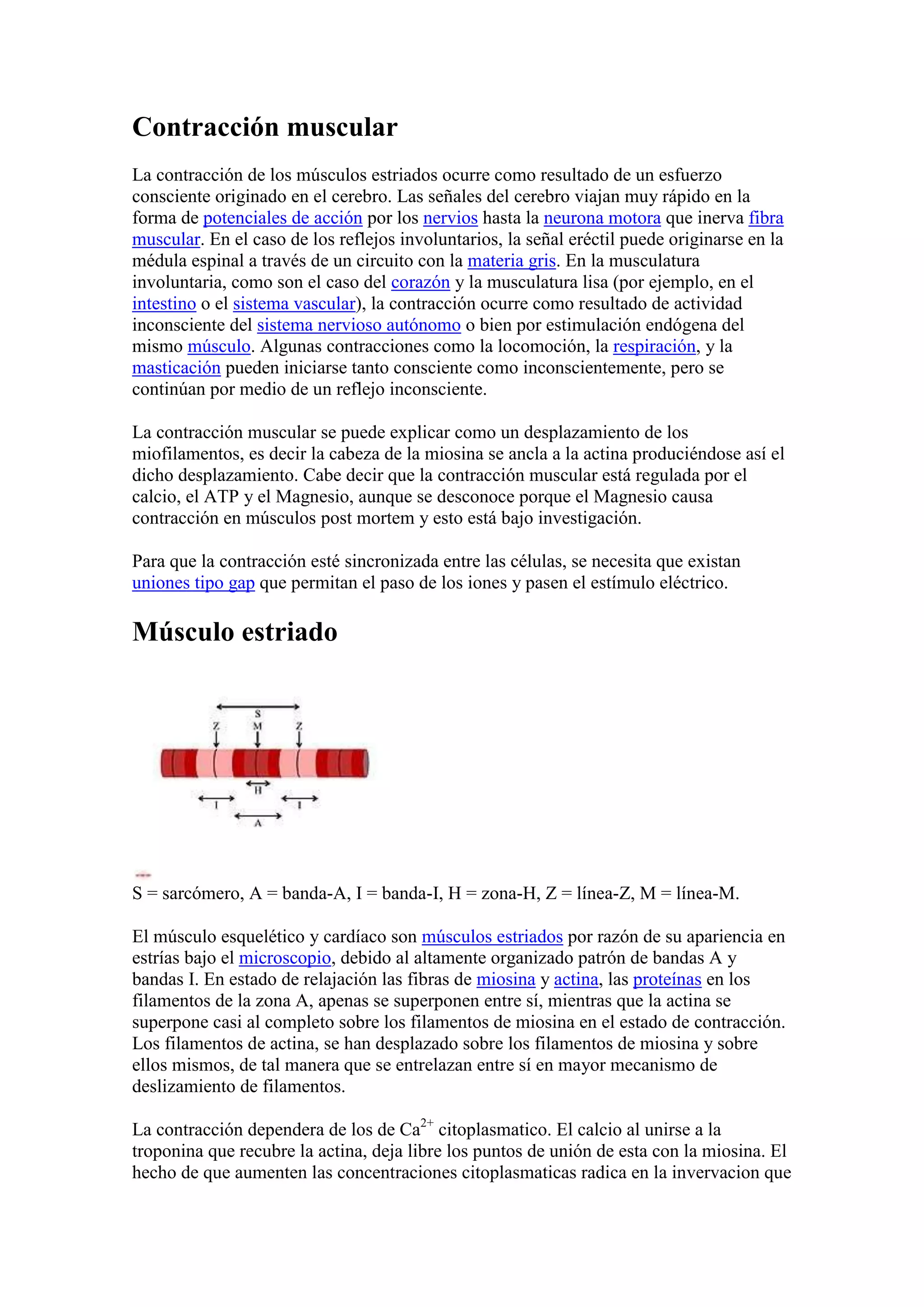 Contracción muscular | DOCX