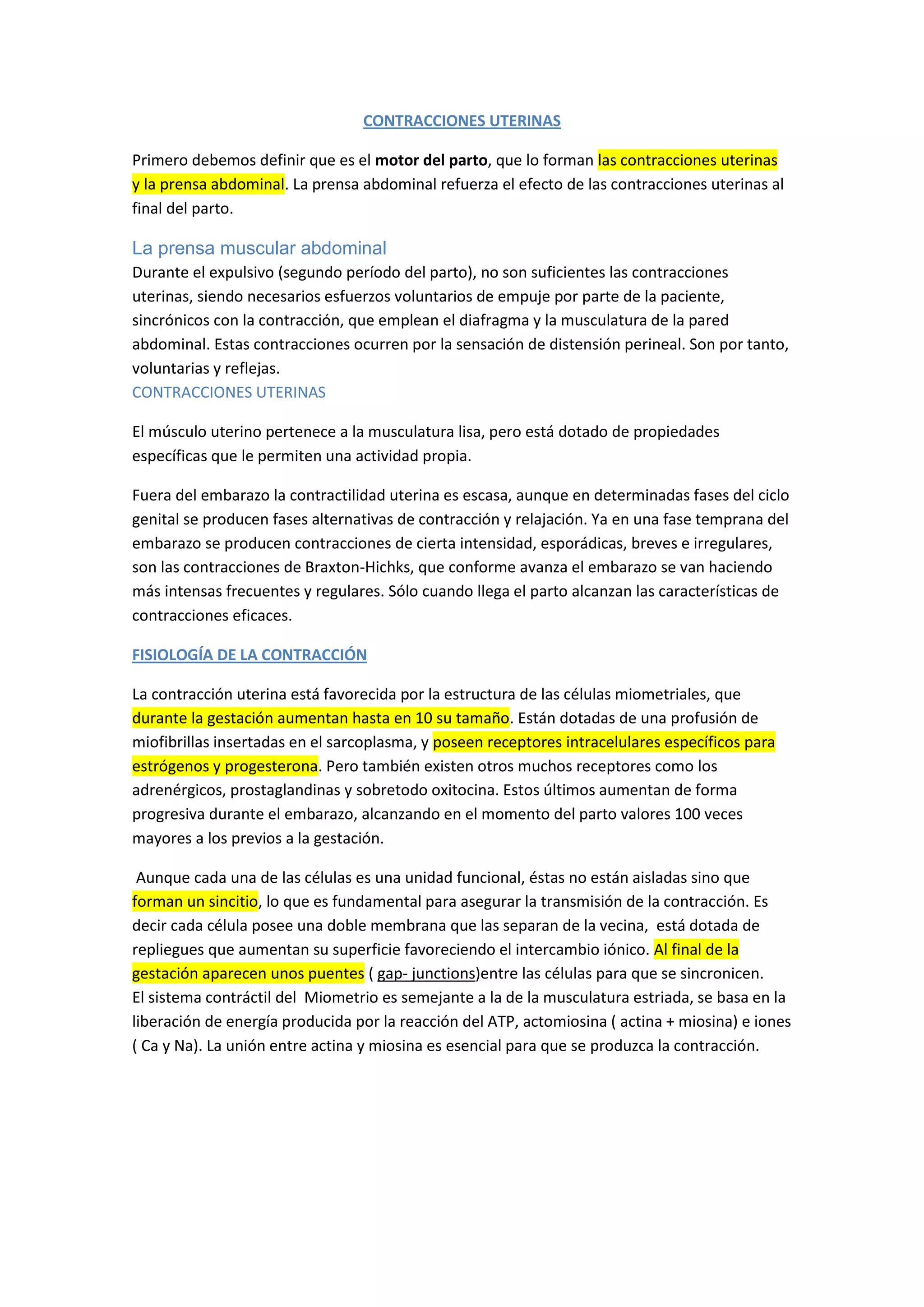 Contracciones+uterinas | DOC