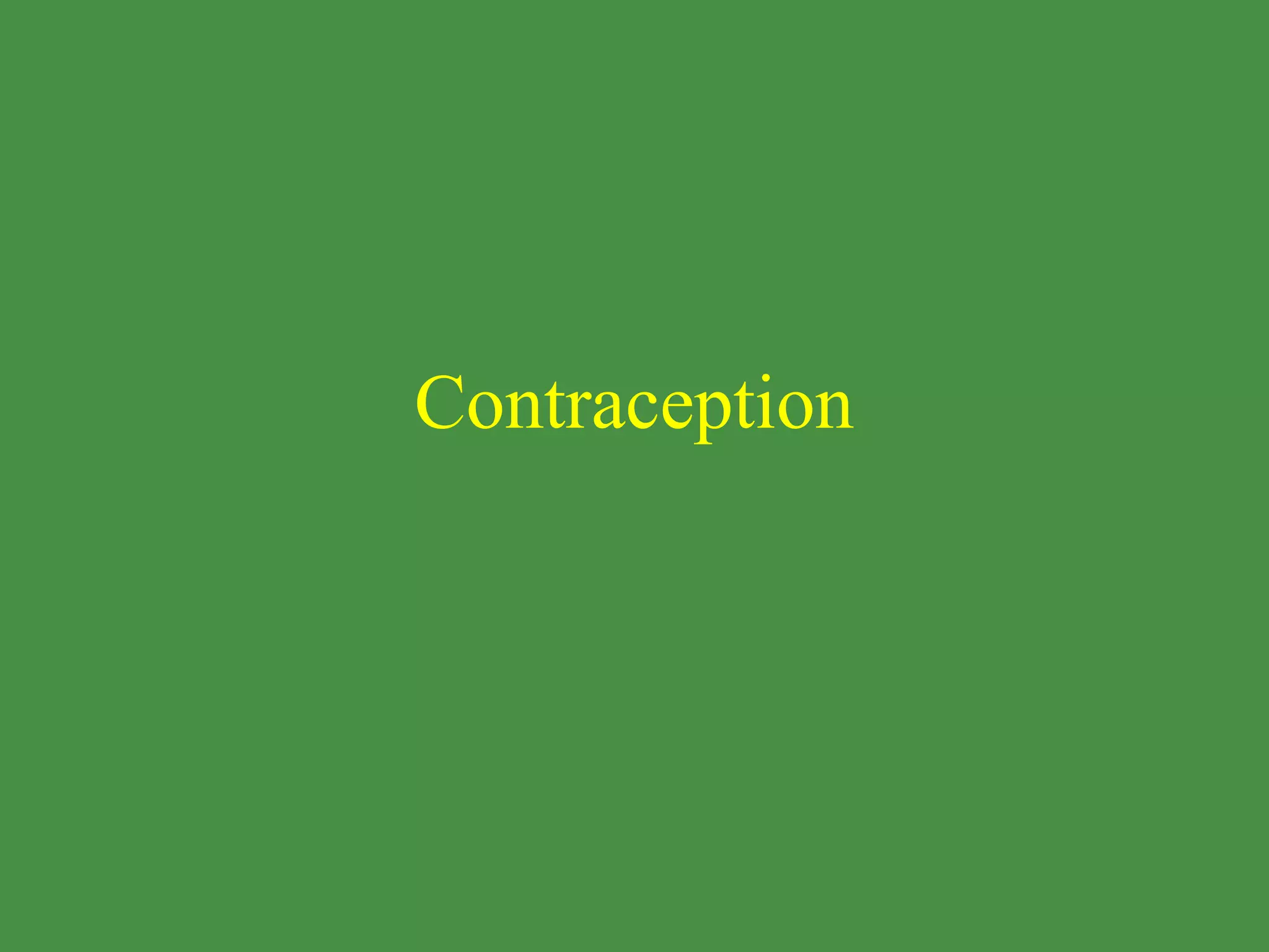 Contraception Ppt