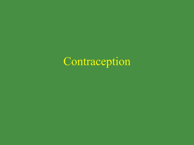 Contraception | PPT