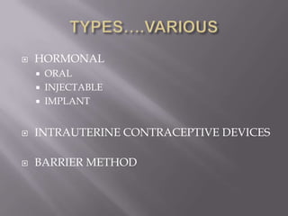 Contraception | PPTX