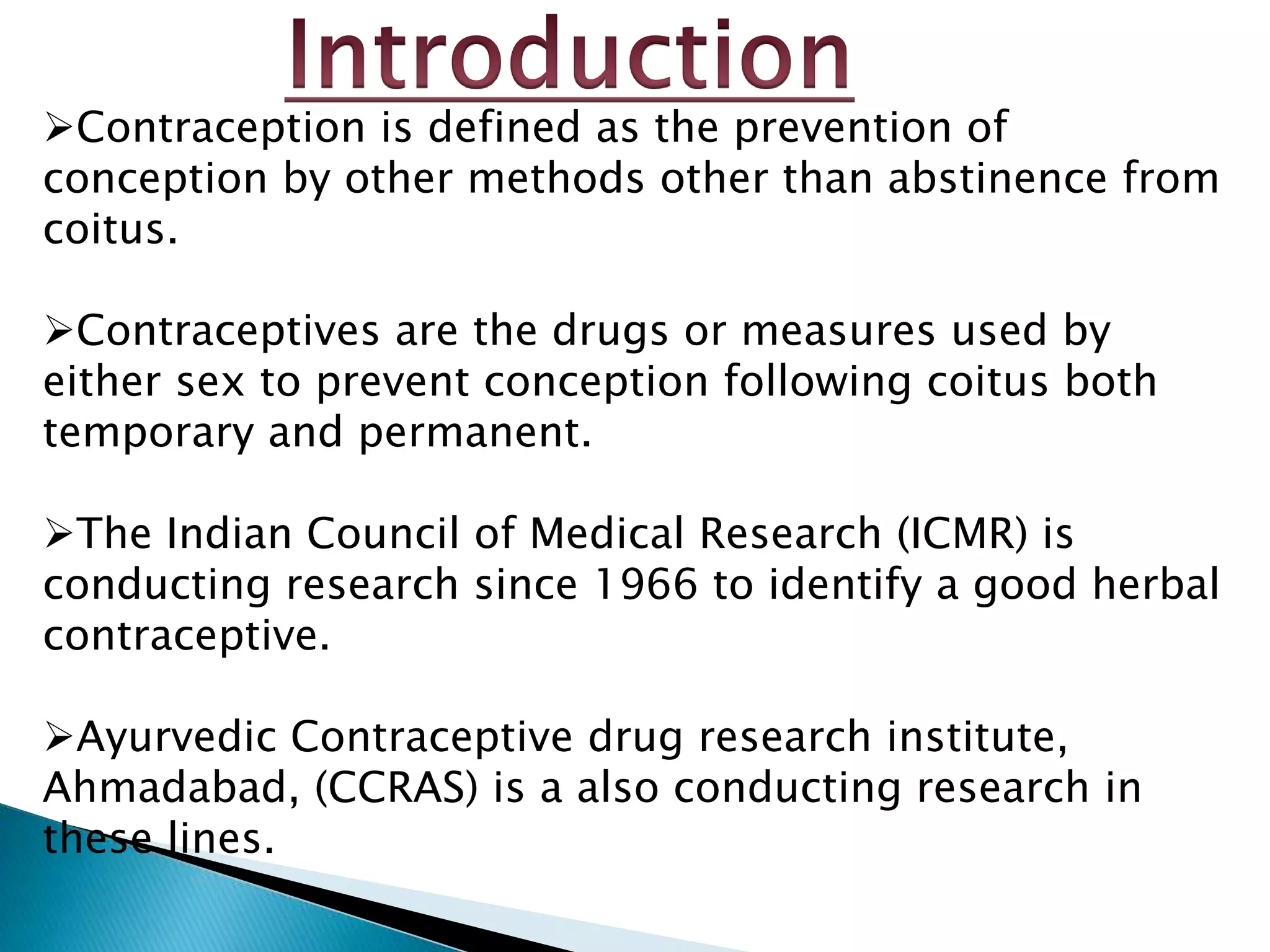 Herbal Contraceptives | PPTX