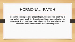 Contraception | PPTX